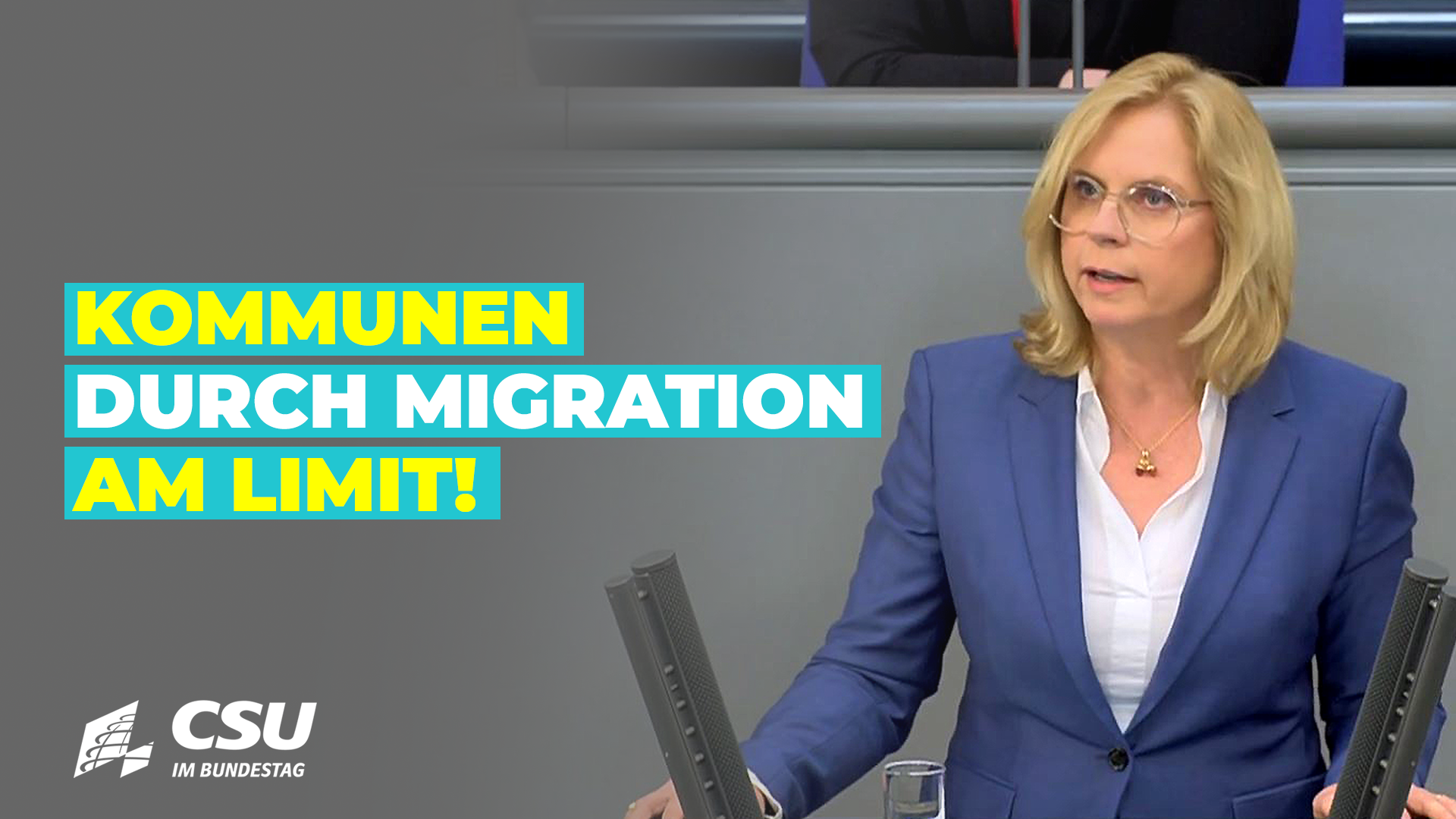 Andrea Lindholz: Kommunen durch Migration am Limit! | CSU-Landesgruppe